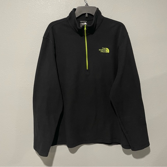 The North Face | Sweaters | The North Face Fleece Pullover Black 4 Zip ...